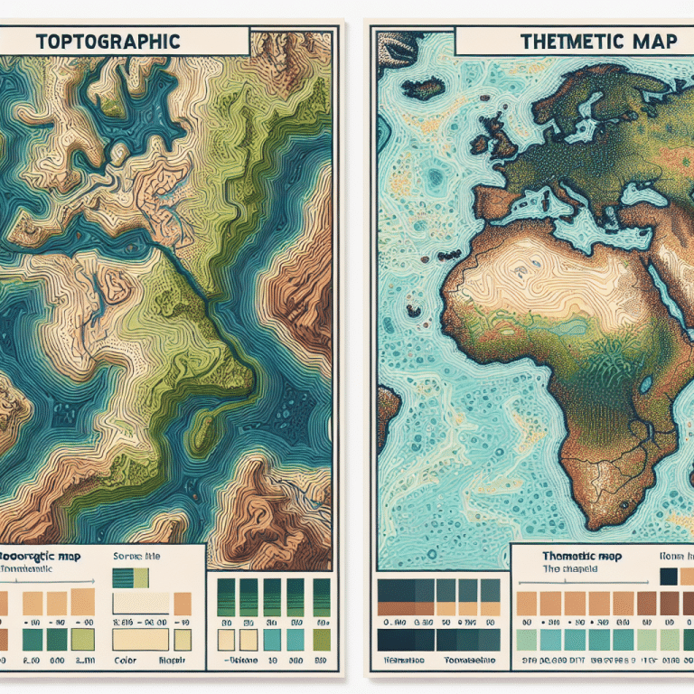 Diferencias entre mapa topográfico y temático
